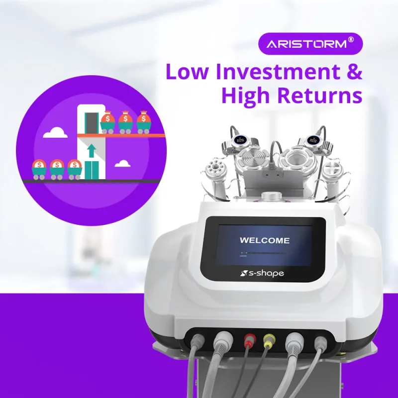 30K Ultrasonic Cavitation Body&Face S Shape 6 in 1 Machine