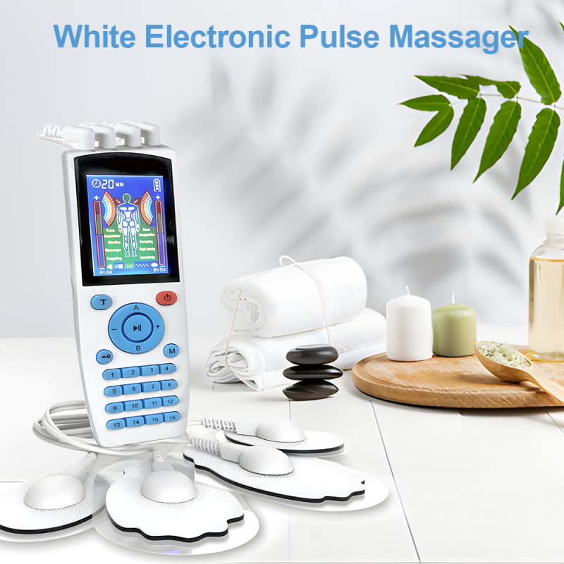 Electronic Pulse Massager Rechargeable Muscle Stimulator Pain Relief Device