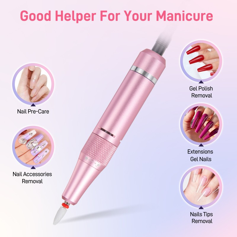Pink nail polisher