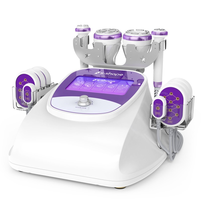 S Shape 30KHZ Cavitation 2.5 Lipo Body Contouring Skin Tightening Machine