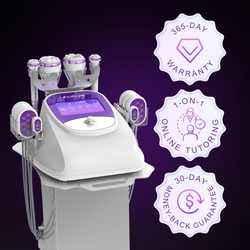 S Shape 30KHZ Cavitation 2.5 Lipo Body Contouring Skin Tightening Machine