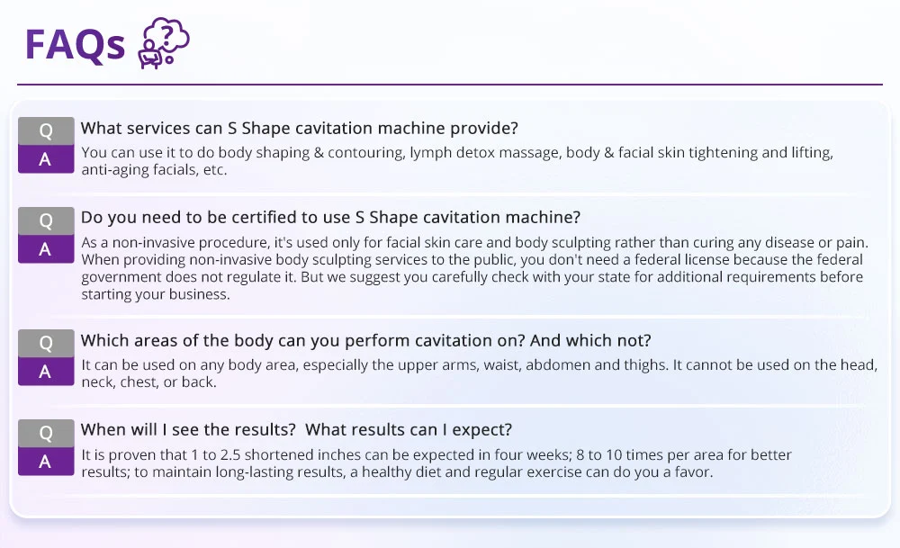 30K S Shape Ultrasonic Face Care and Body Slimming Machine