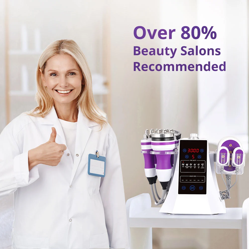 40K Vacuum Ultrasonic Cavitation 6 in 1 Fat Burning Machine