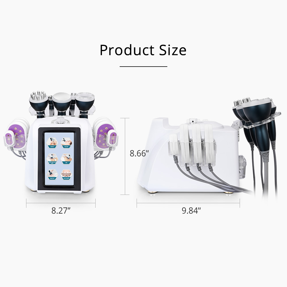 Multifunction Ultrasonic 6 in 1 Cavitation 2.0 RF Radio Frequency Fat ...