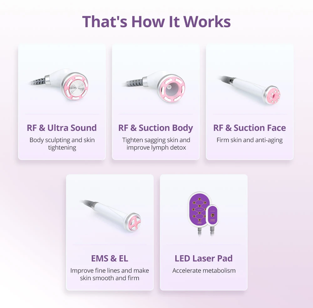 S Shape 30K Fat Cavitation Machine for Body Sculpting