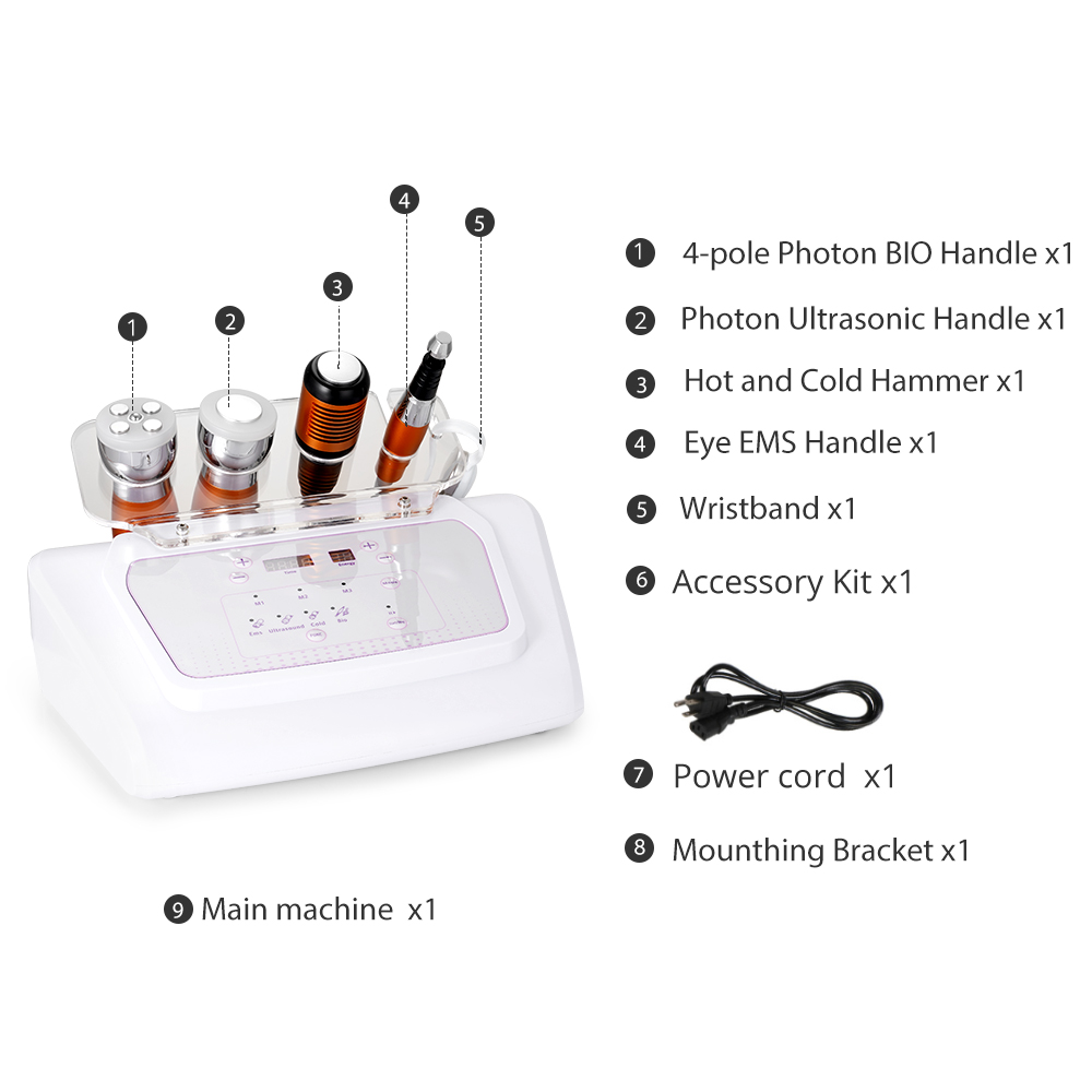 Ultrasonic Needle Free Mesotherapy Machine for Skin Firming
