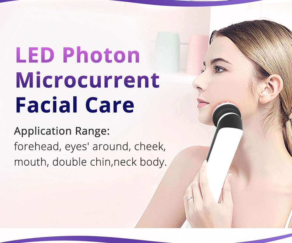 Microcurrent Beauty Device with LED Light Therapy at Home