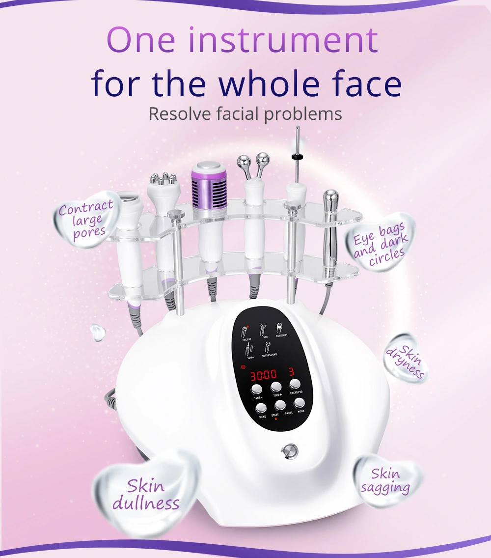 5 in 1 Ultrasonic Professional Microcurrent Facial Machine