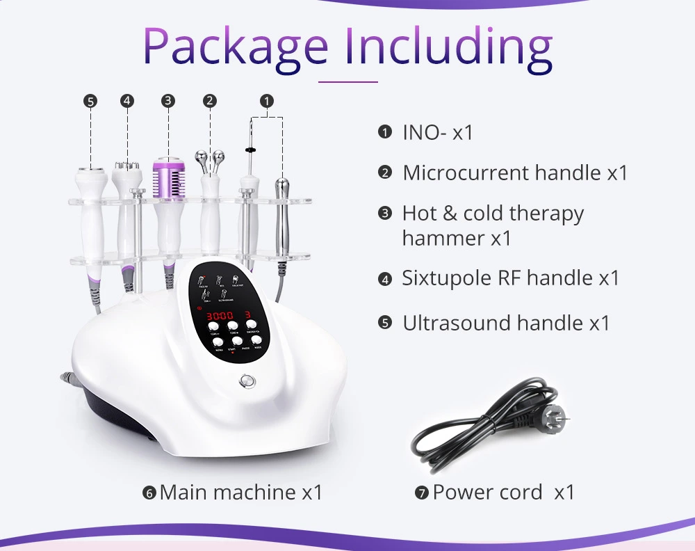5 in 1 Ultrasonic Professional Microcurrent Facial Machine