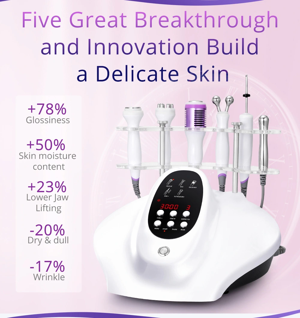 5 in 1 Ultrasonic Professional Microcurrent Facial Machine
