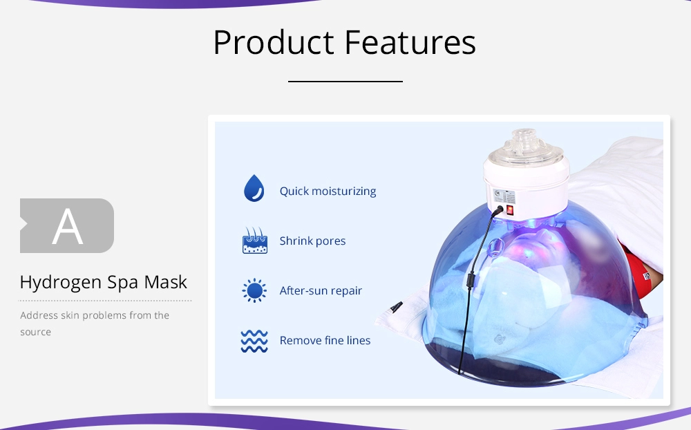 Photon Therapy Oxygen Infusion Facial Machine Treating Acne